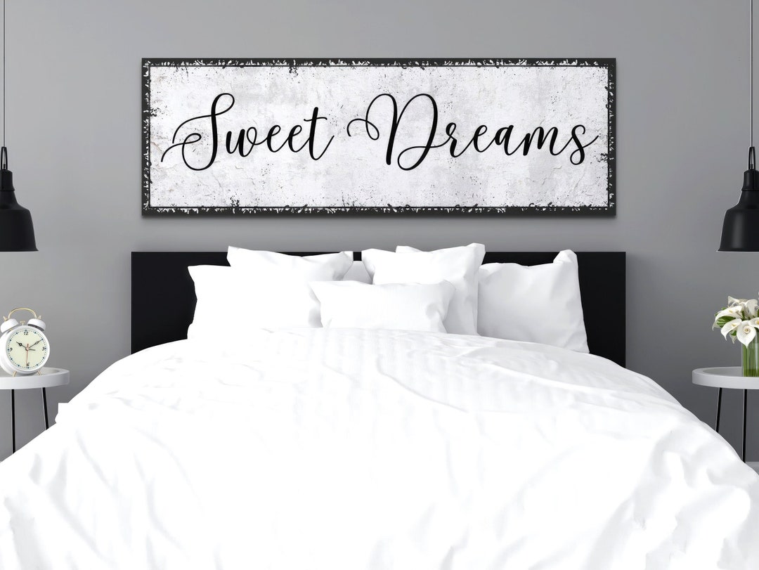 Sweet Dreams Sign, Farmhouse Decor, Modern Wall Art, Nursery Artwork ...