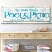 Personalized Pool and Patio Sign, Poolside Farmhouse Wall Art, Pool ...