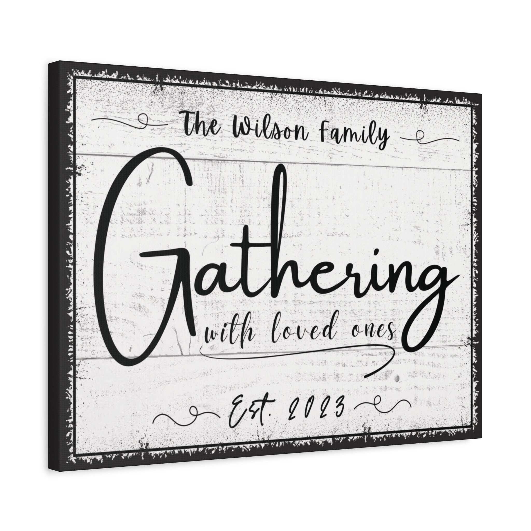 Personalized Gathering Place Sign Gather Around Table Wall - Etsy