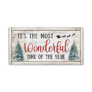 It's the Most Wonderful Time of the Year Christmas Sign, Modern ...