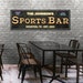 Sports Bar Sign Personalized Custom Sports Man Cave Wall Art - Etsy