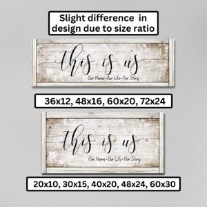 Modern Farmhouse This is Us Sign, Rustic Living Room Decor, Wall Art ...