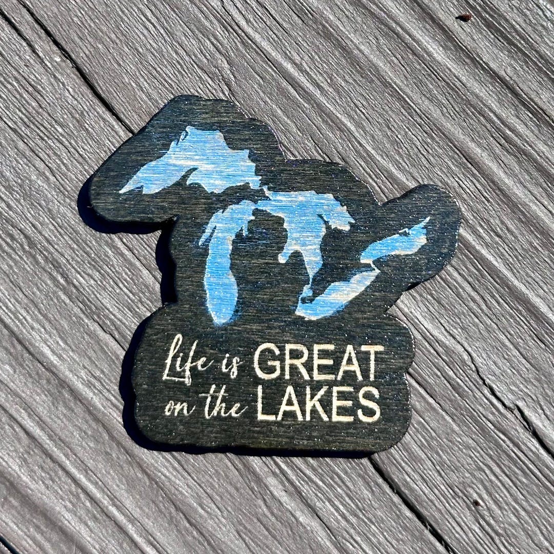Michigan Great Lakes Magnet | Refrigerator Magnet | Office Magnet ...