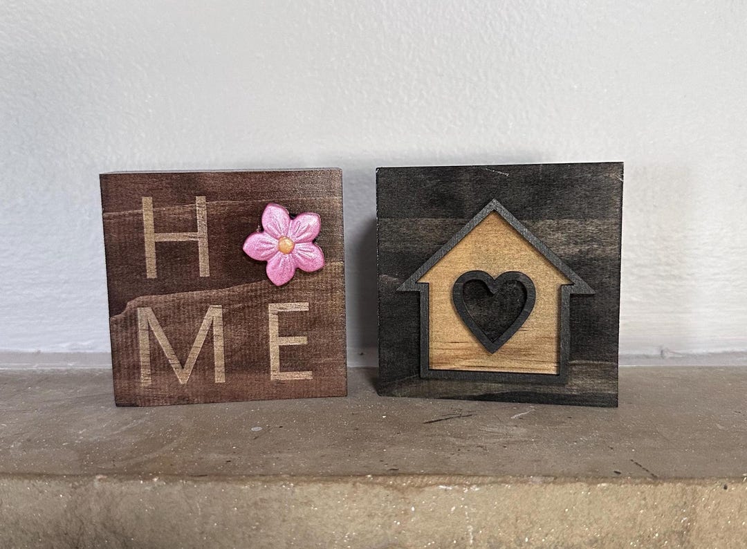 Small Block Sign | Interchangeable Sign | Wood Sign | Home Accent ...