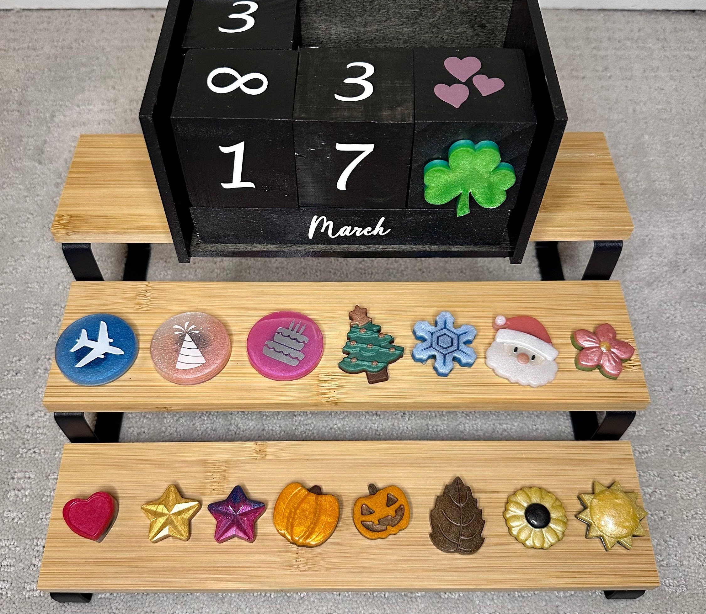 Calendar Magnets Magnets for Block Calendars Holiday Magnets Resin ...