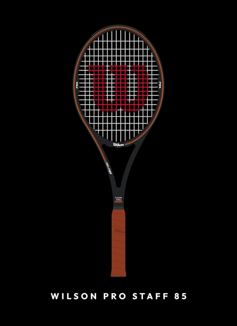Legendary Wilson Pro Staff 85 Tennis Raquet Played by Pete Sampras ...
