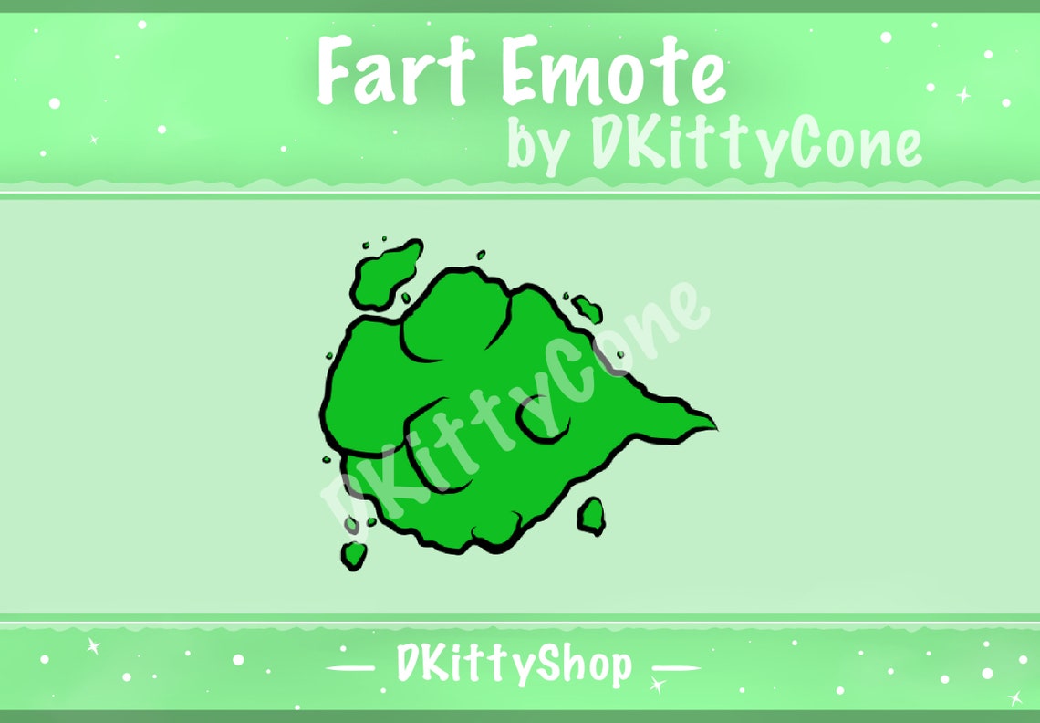 Fart Cloud Emote - Cute Twitch, Kick, Youtube and Discord Emotes - Etsy