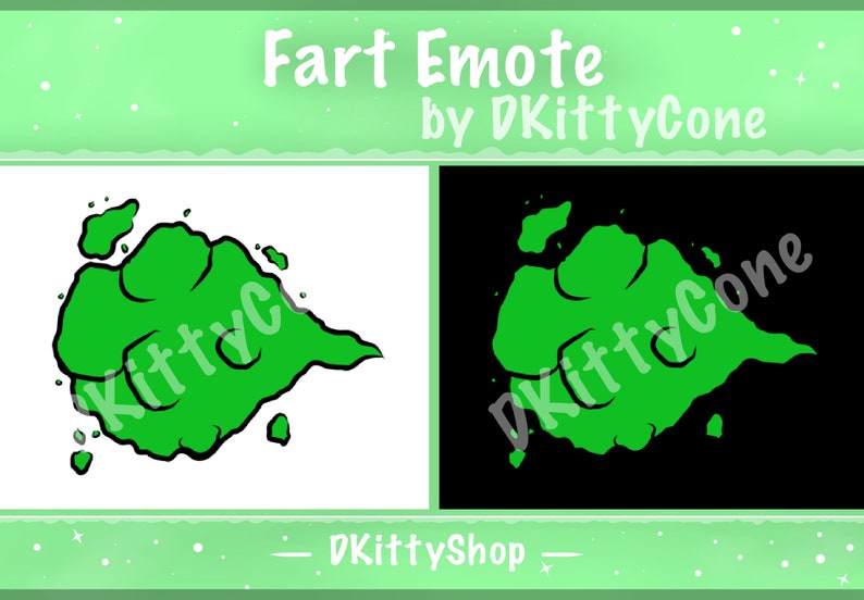 Fart Cloud Emote - Cute Twitch, Kick, Youtube and Discord Emotes - Etsy