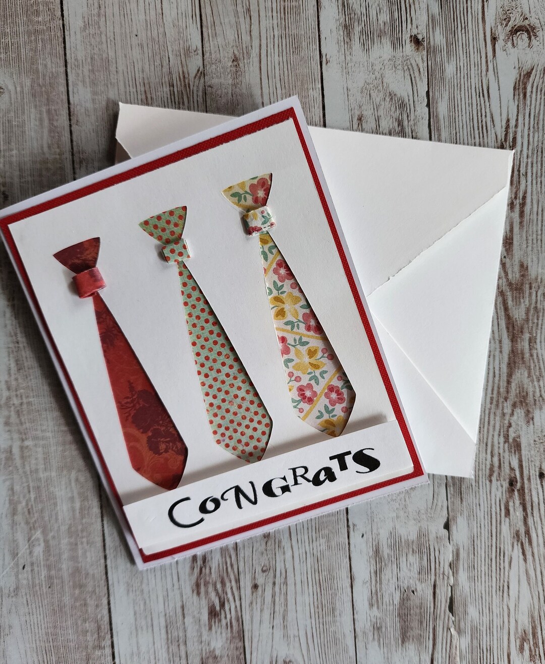 Handmade Congratulations Cards Set of 2 4.25 X 5.5 and 4.5 X 5.5 ...