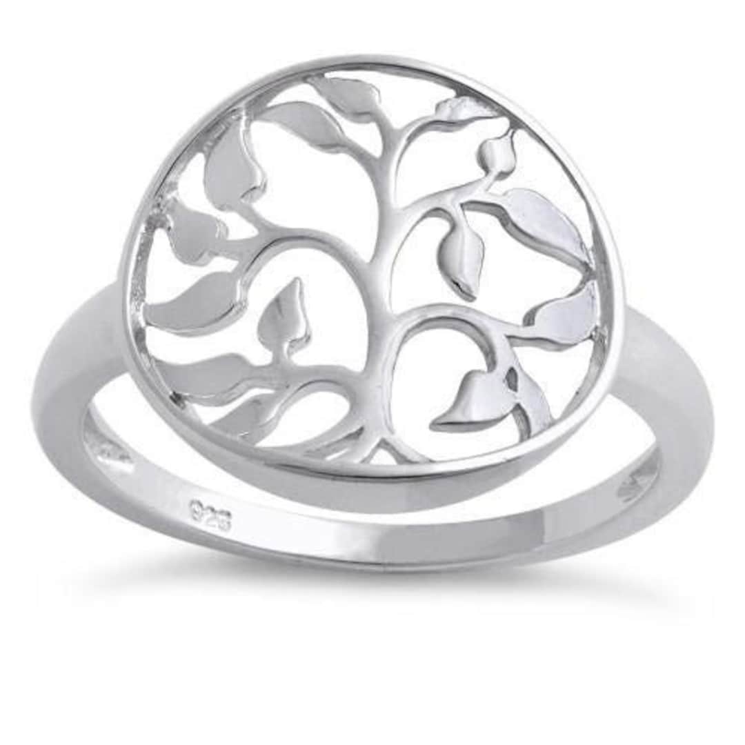 Tree of Life Ring, Tree of Life Ring Silver, Women's Tree Ring ...