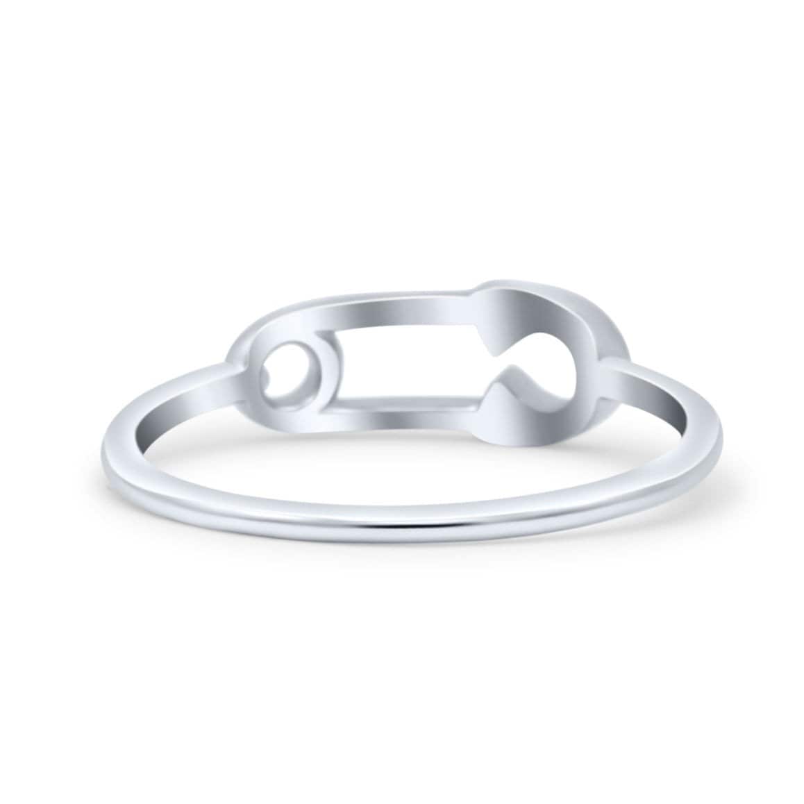 Gold Safety Pin Ring, Thumb Ring, Safety Pin Ring, Safety Pin Ring Gold ...