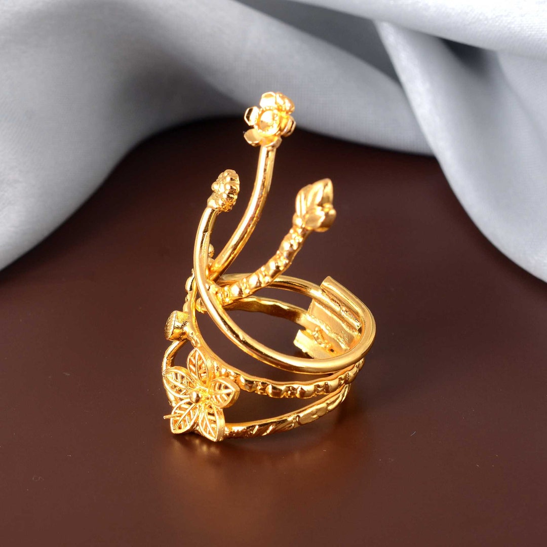 Brass Arthritis Ring- Trigger Splint Ring- Unique Size Jewelry- EDS ...