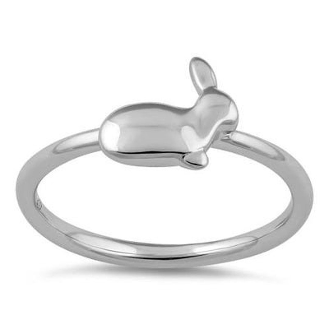 Rabbit Ring- Hare Ring- Bunny Ring- Dainty and Delicate Ring- Bunny ...