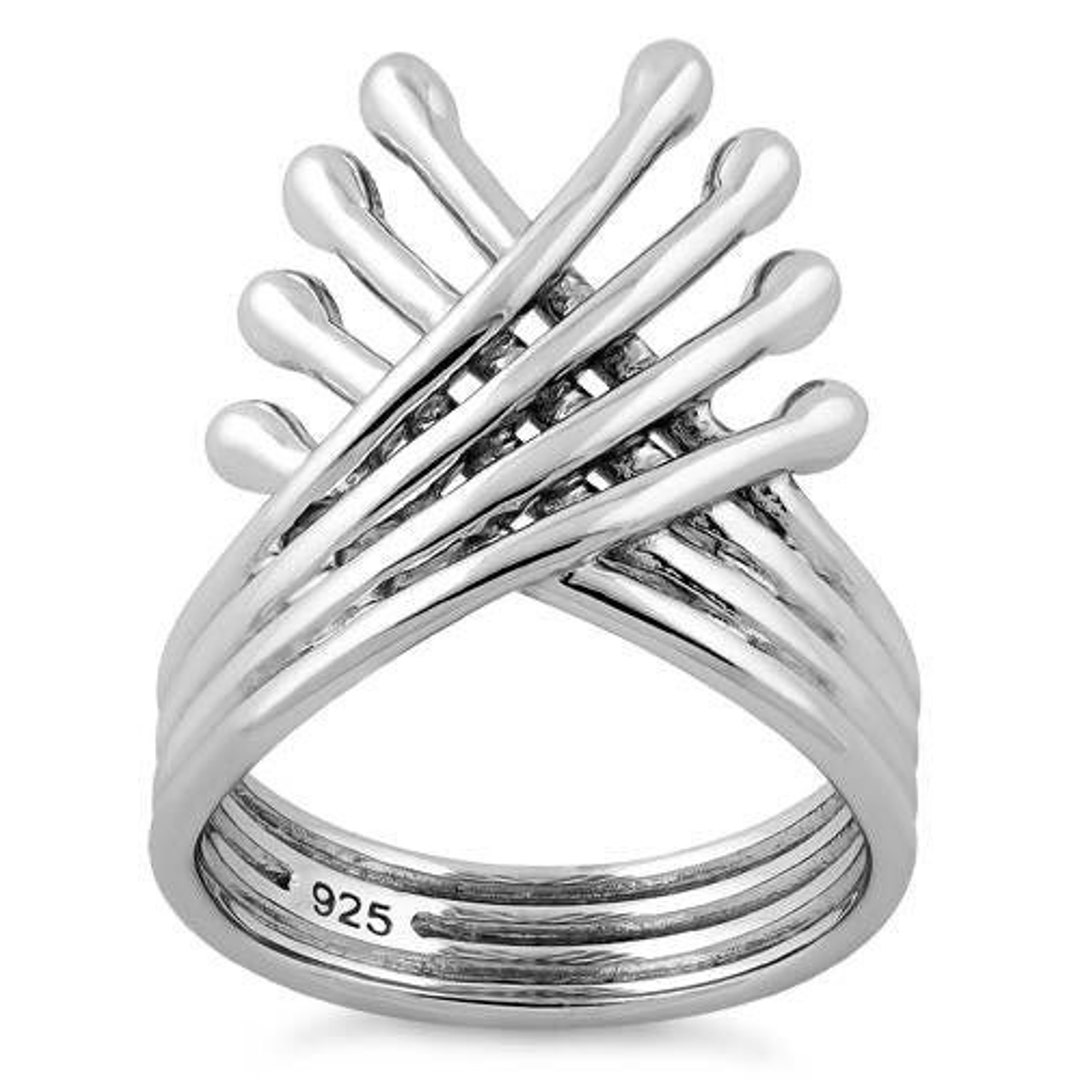 Overlapping Wings Ring- Infinity Ring- Intertwined- Overlapping Ring ...