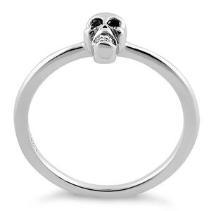 Phantom Skull Ring- Silver Skull Ring- Dainty Skull Ring- Silver Skull ...