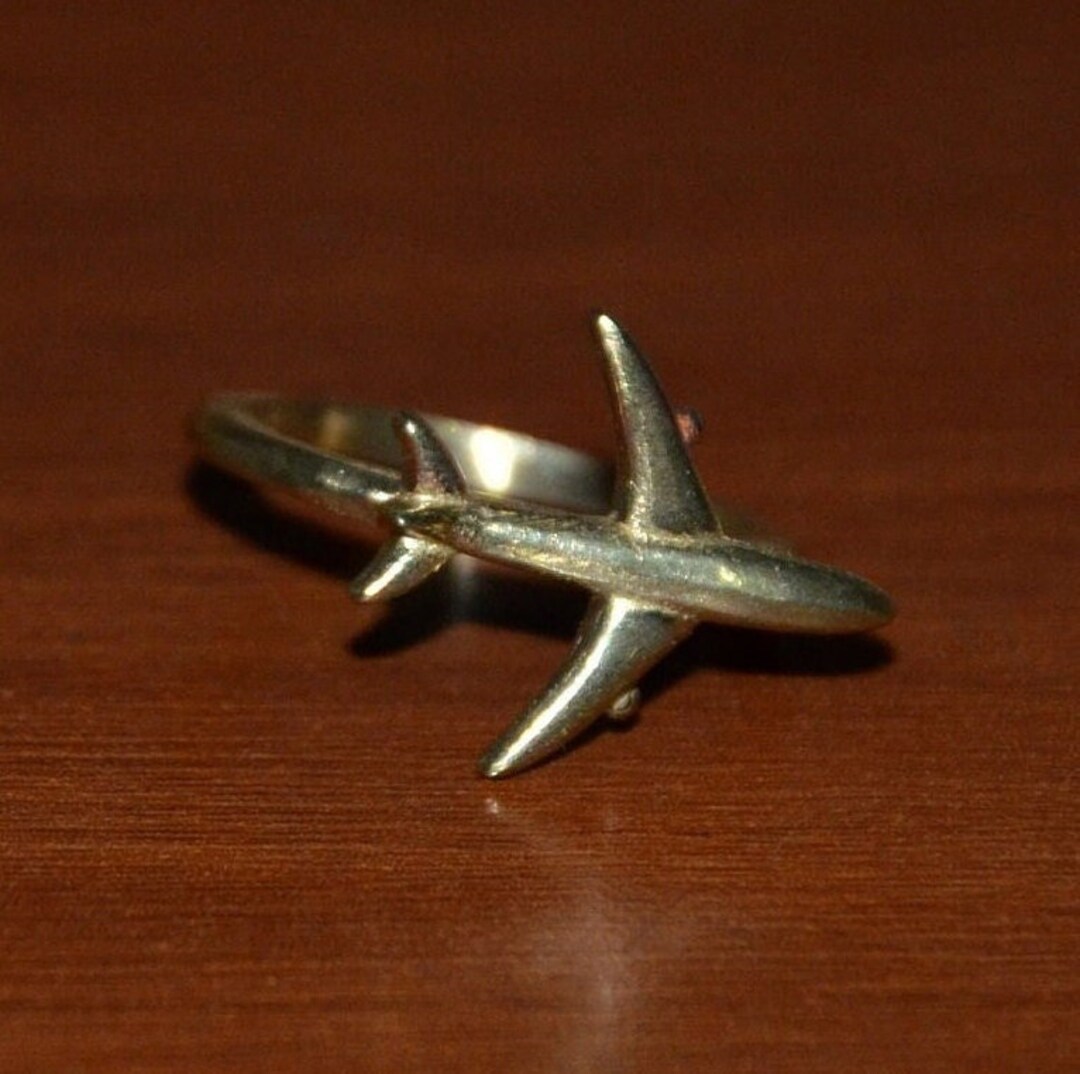 Slim Plane Ring• Travel Ring• Handmade Ring• Pilot Gift• Plane Jewelry ...