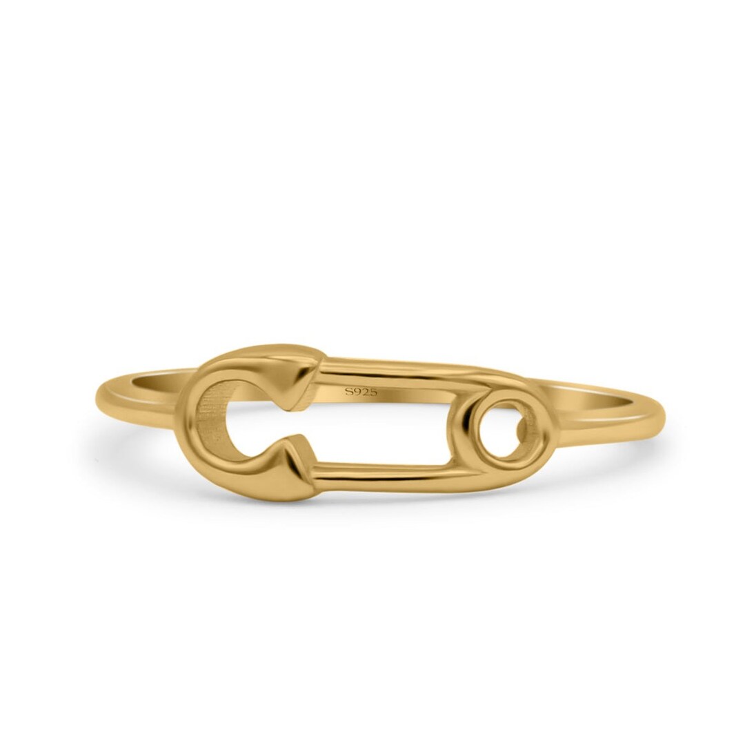 Gold Safety Pin Ring, Thumb Ring, Safety Pin Ring, Safety Pin Ring Gold ... Gold Safety Pin Ring, Thumb Ring, Safety Pin Ring, Safety Pin Ring Gold ...