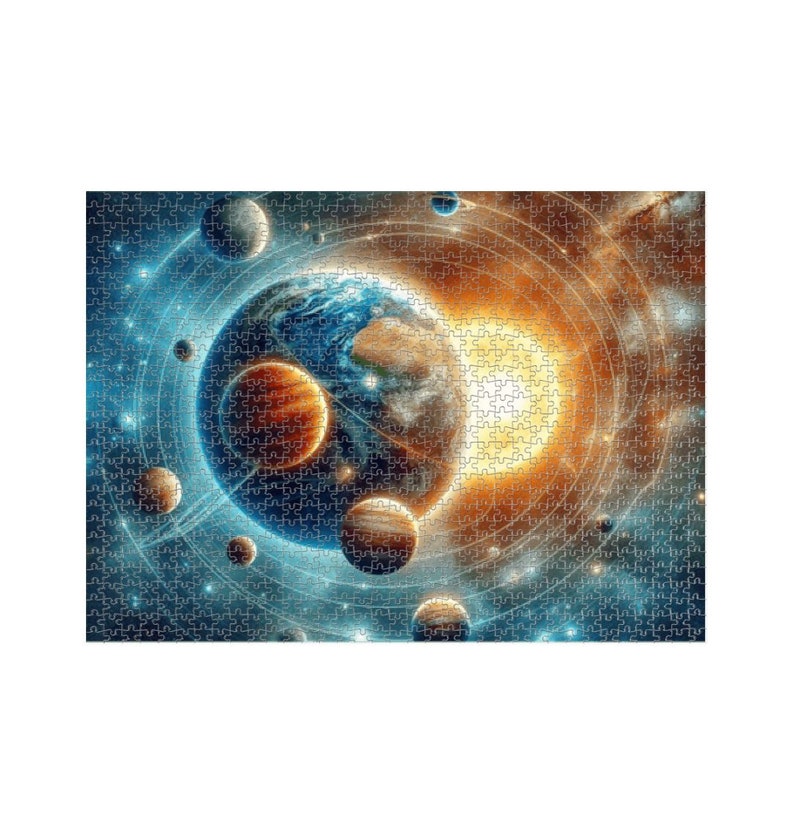Solar System Jigsaw Puzzle Space Planets Design, Educational Family Fun ...
