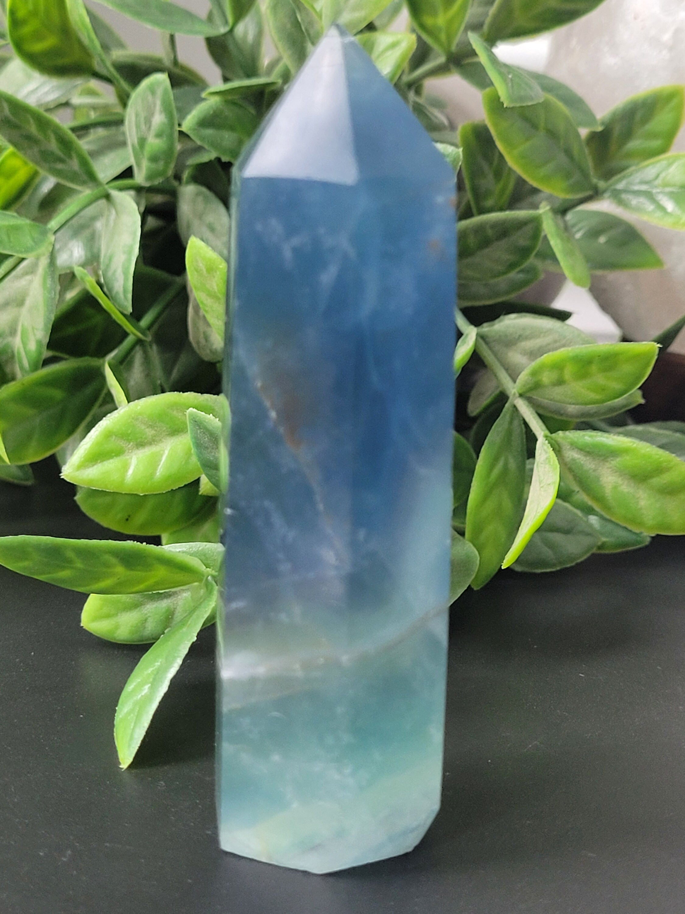 Blue and Turquoise Fluorite Tower, Polished Crystal Rock Stone. - Etsy