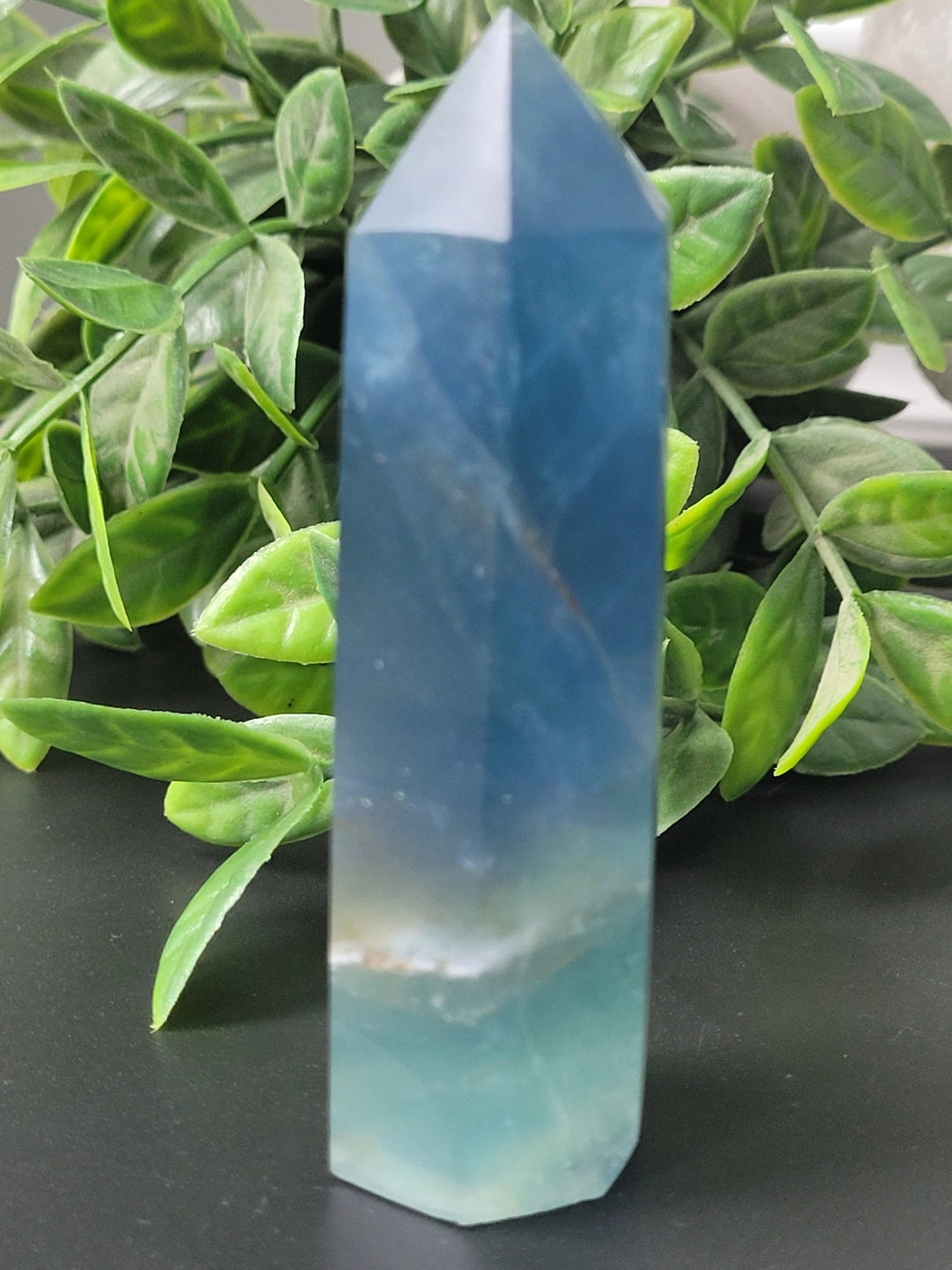 Blue and Turquoise Fluorite Tower, Polished Crystal Rock Stone. - Etsy