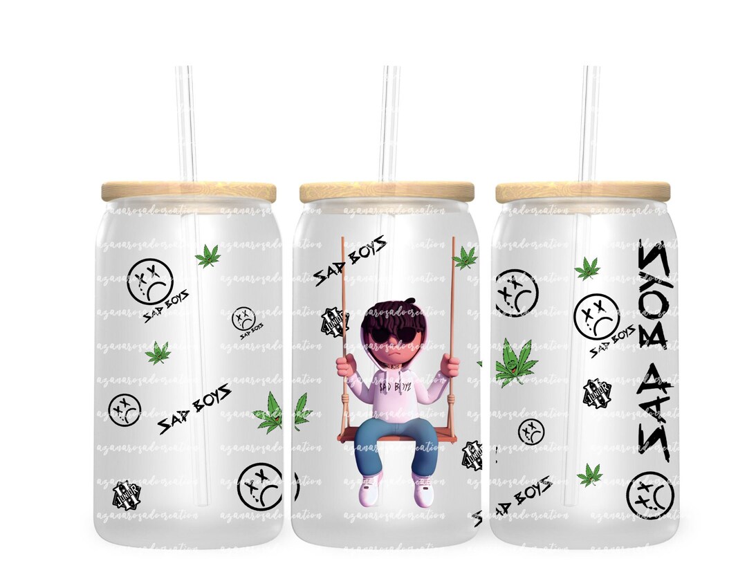 Sad Boyz Libbey Wrap 16 Oz, Png Libbey Wrap Ideal for Dtf and ...
