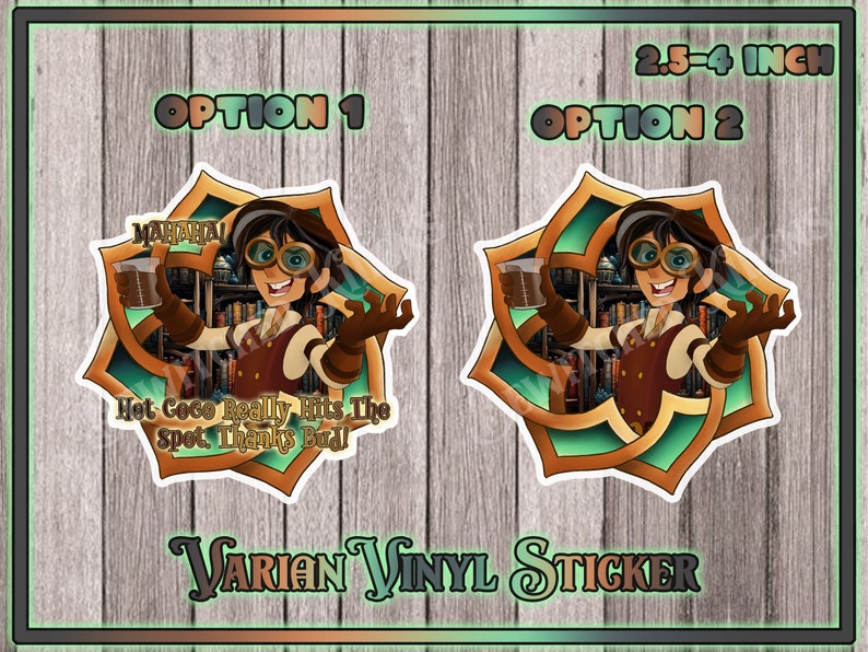 Varian Waterproof Vinyl Sticker 2.5-4inch - Etsy