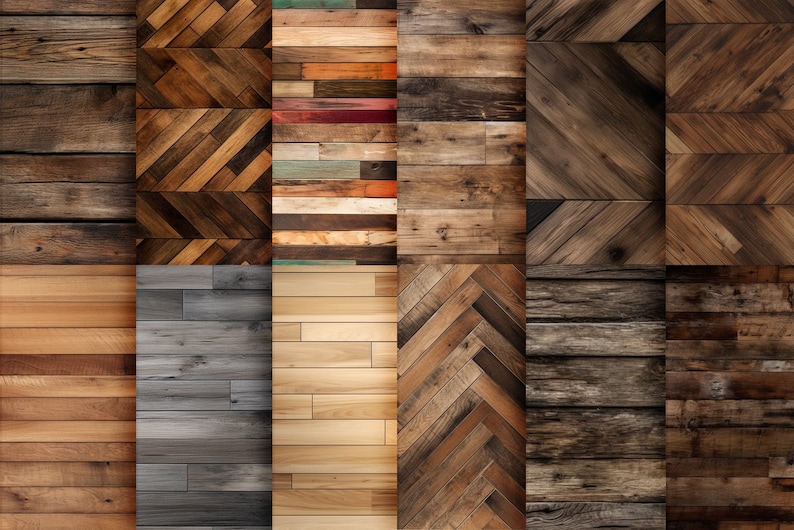 25 Seamless Tiled Wood Floor Textures - Etsy