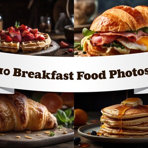 10 High Quality Breakfast Food Photos (16:9) - Etsy