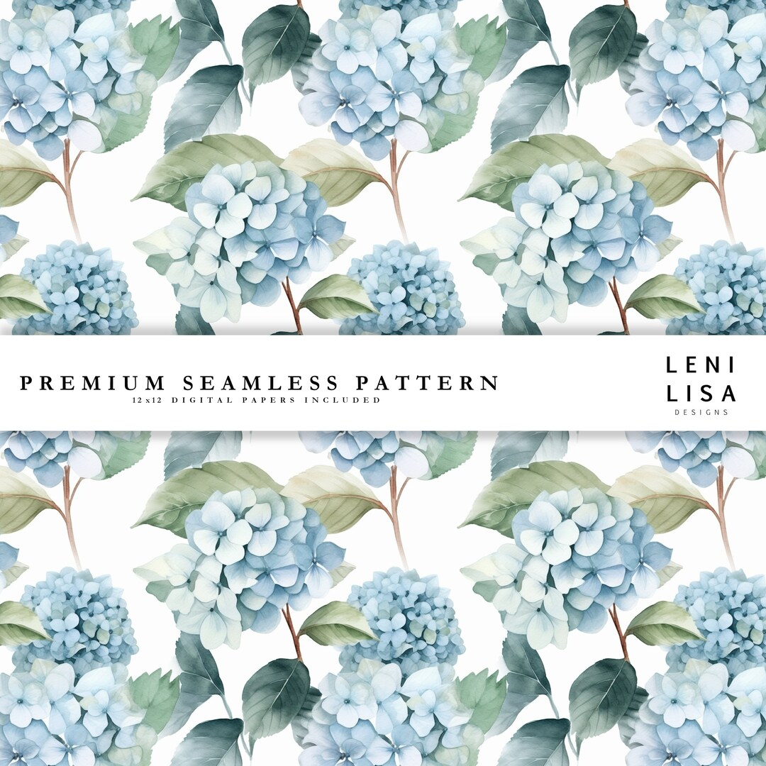 Watercolor Floral Digital Paper Watercolor Flower - Etsy