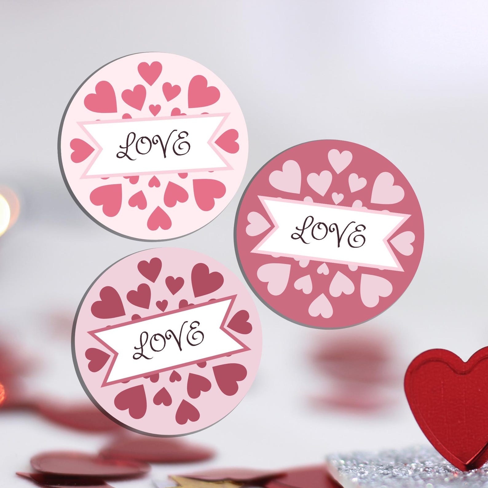 Happy Valentine's Day Gift Tags, Valentine's Day Sweet Treat Tag ...