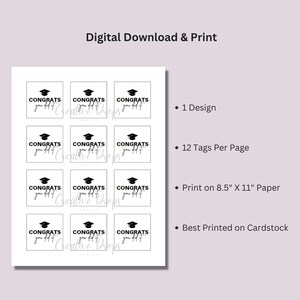 Happy Graduation Gift Tag, Graduation Tags, Congratulations Grad Tag ...