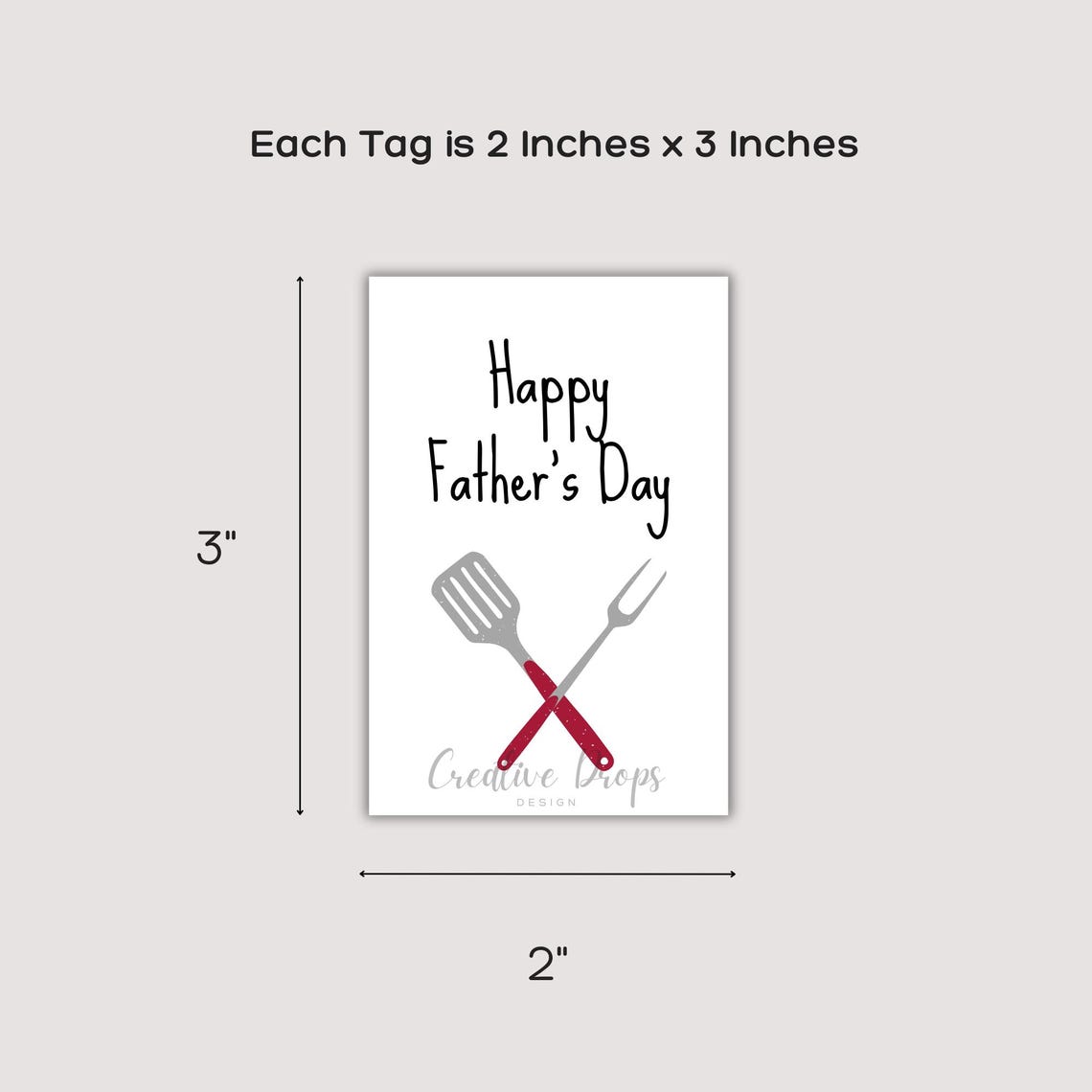 Happy Father's Day Gift Tags, Father's Day Grill Tags, Gift Tags for ...