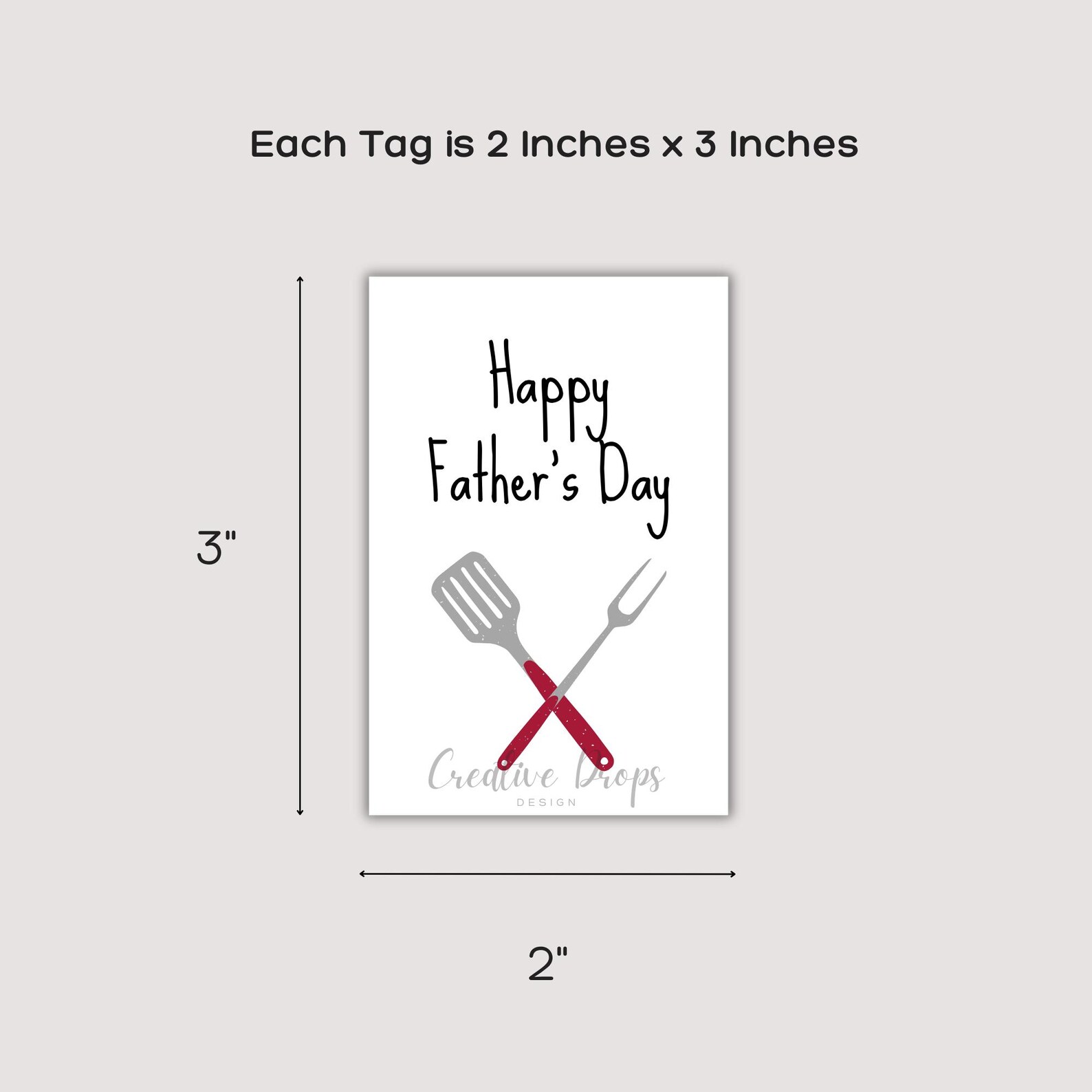 Happy Father's Day Gift Tags, Father's Day Grill Tags, Gift Tags for ...