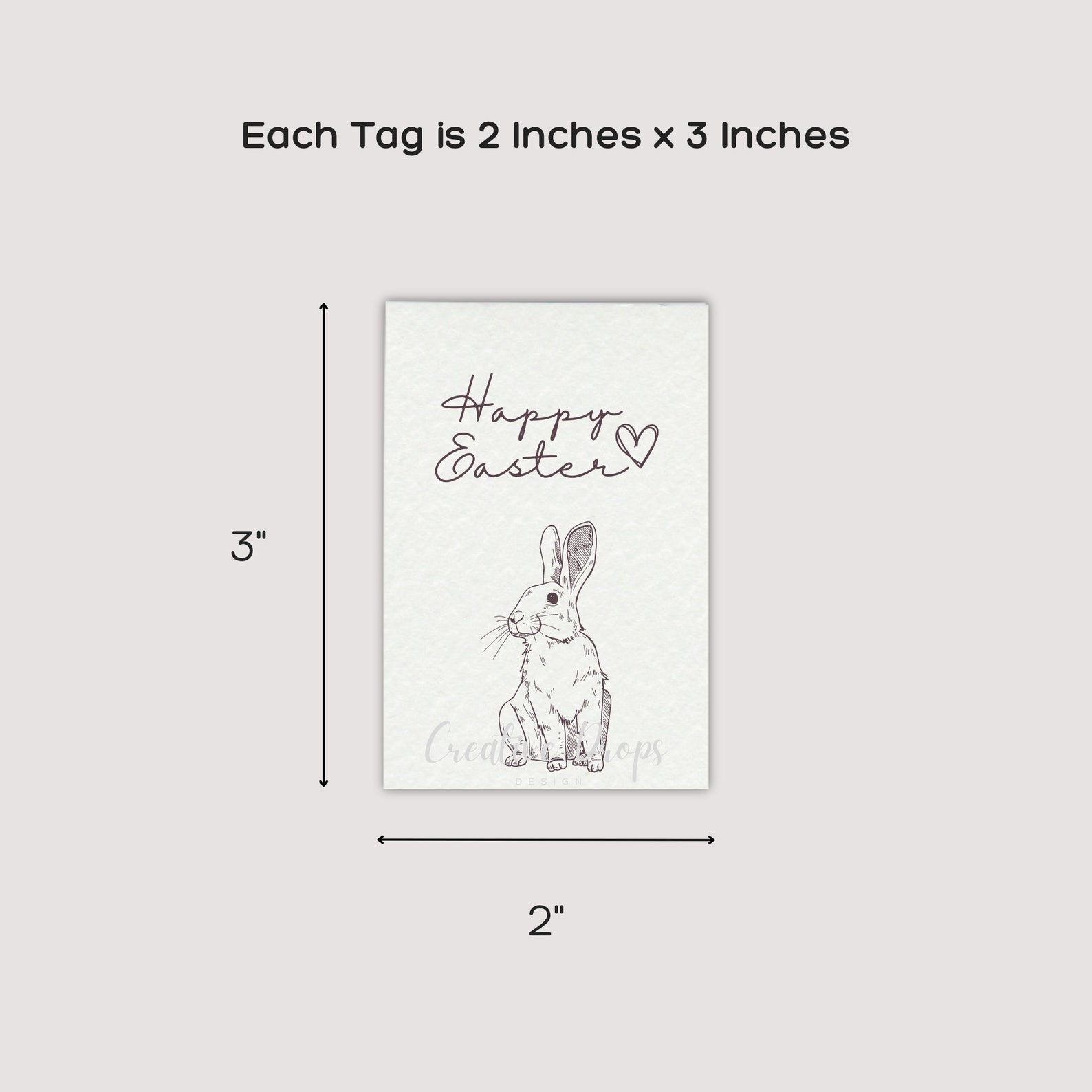 Happy Easter Gift Tags, Easter Basket Gift Tags, Bunny Gift Tags, Treat ...