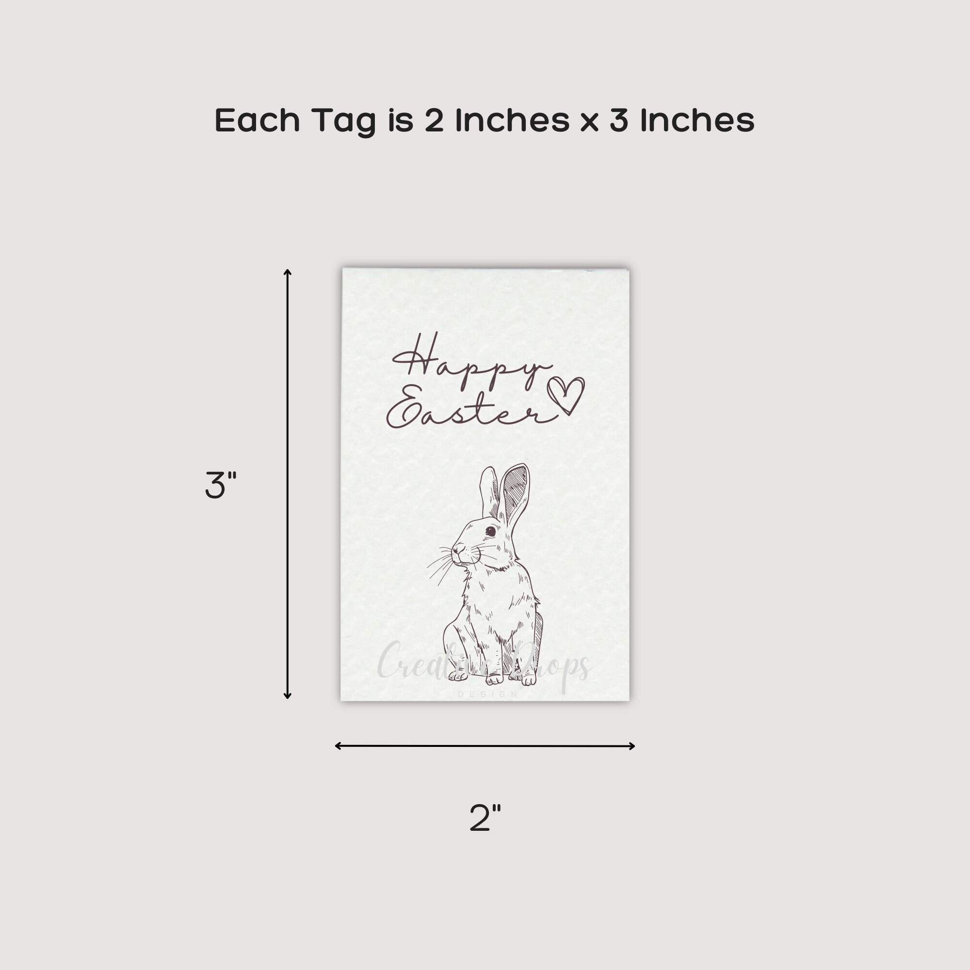 Happy Easter Gift Tags, Easter Basket Gift Tags, Bunny Gift Tags, Treat ...