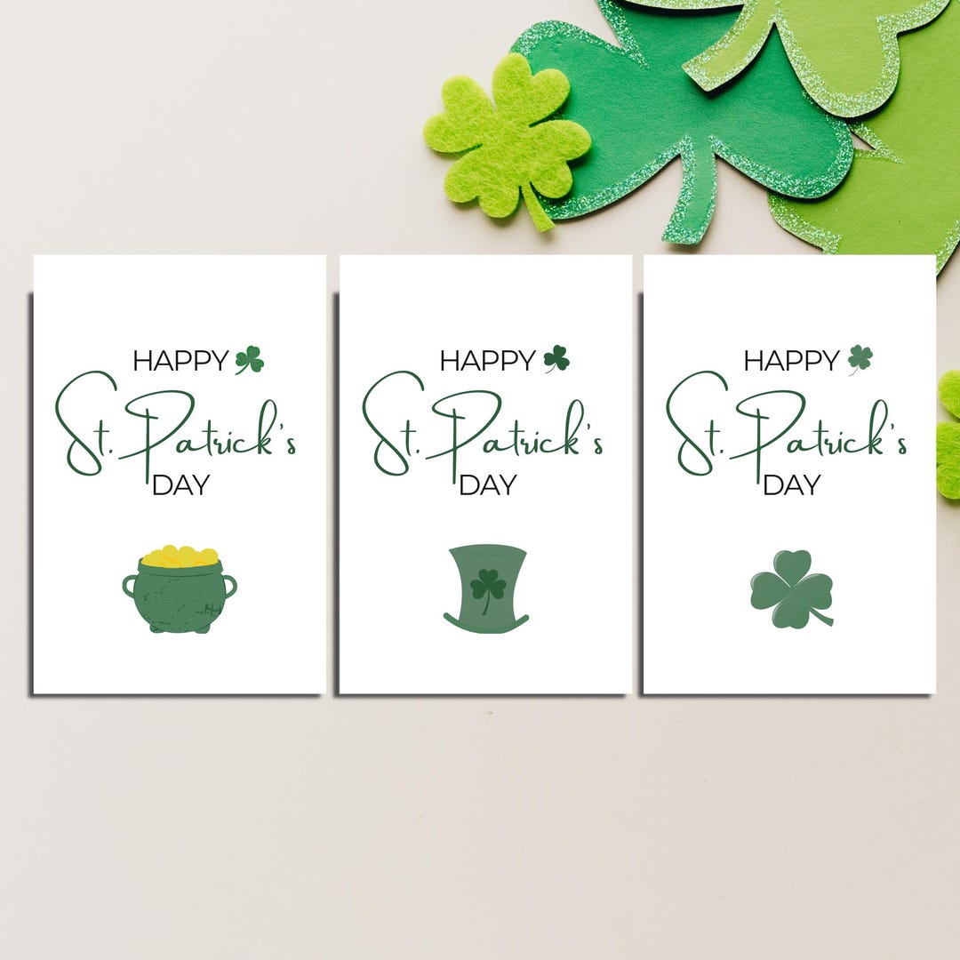 Happy St. Patrick's Day Gift Tags, Shamrock Gift Tags, St Patricks ...