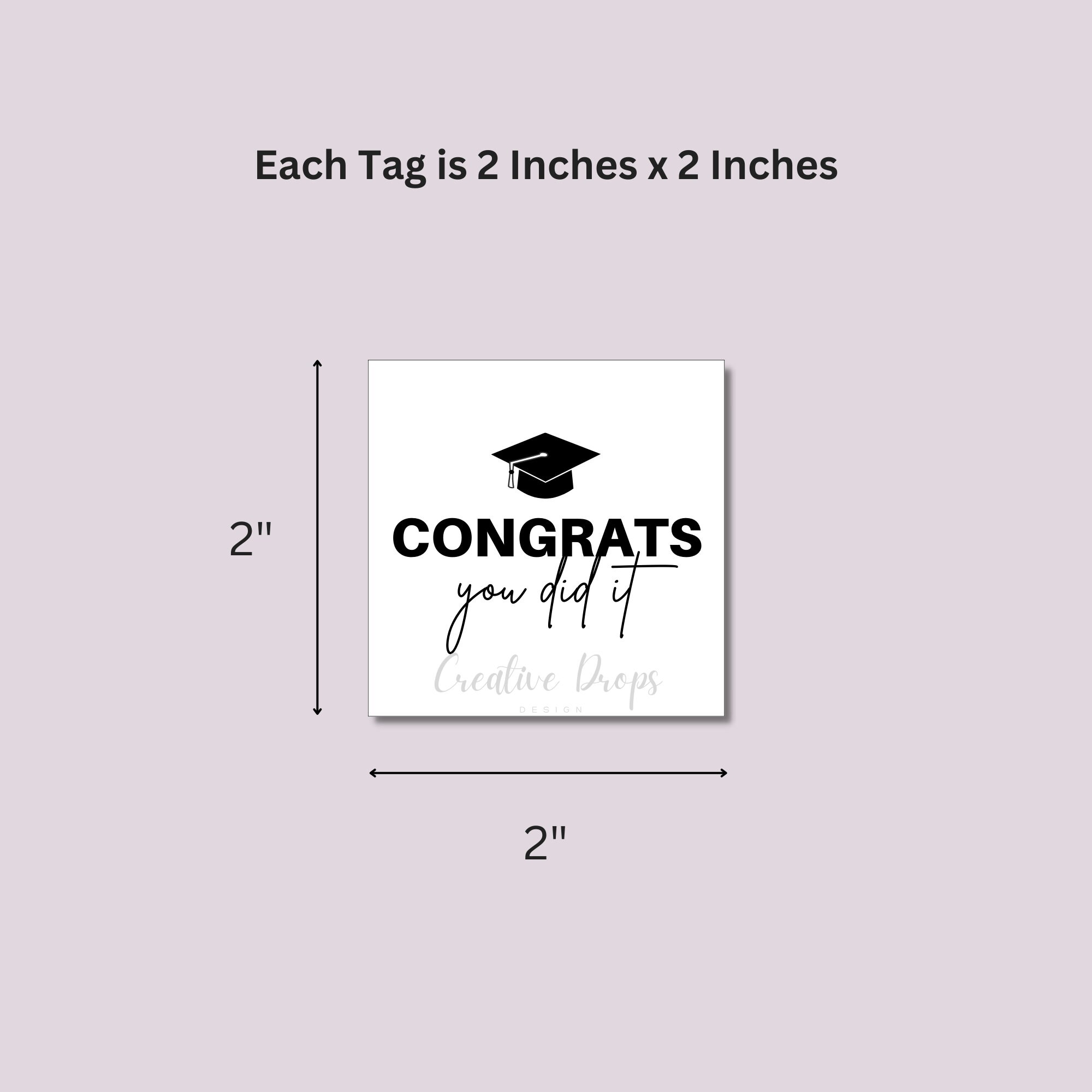 Happy Graduation Gift Tag, Graduation Tags, Congratulations Grad Tag ...