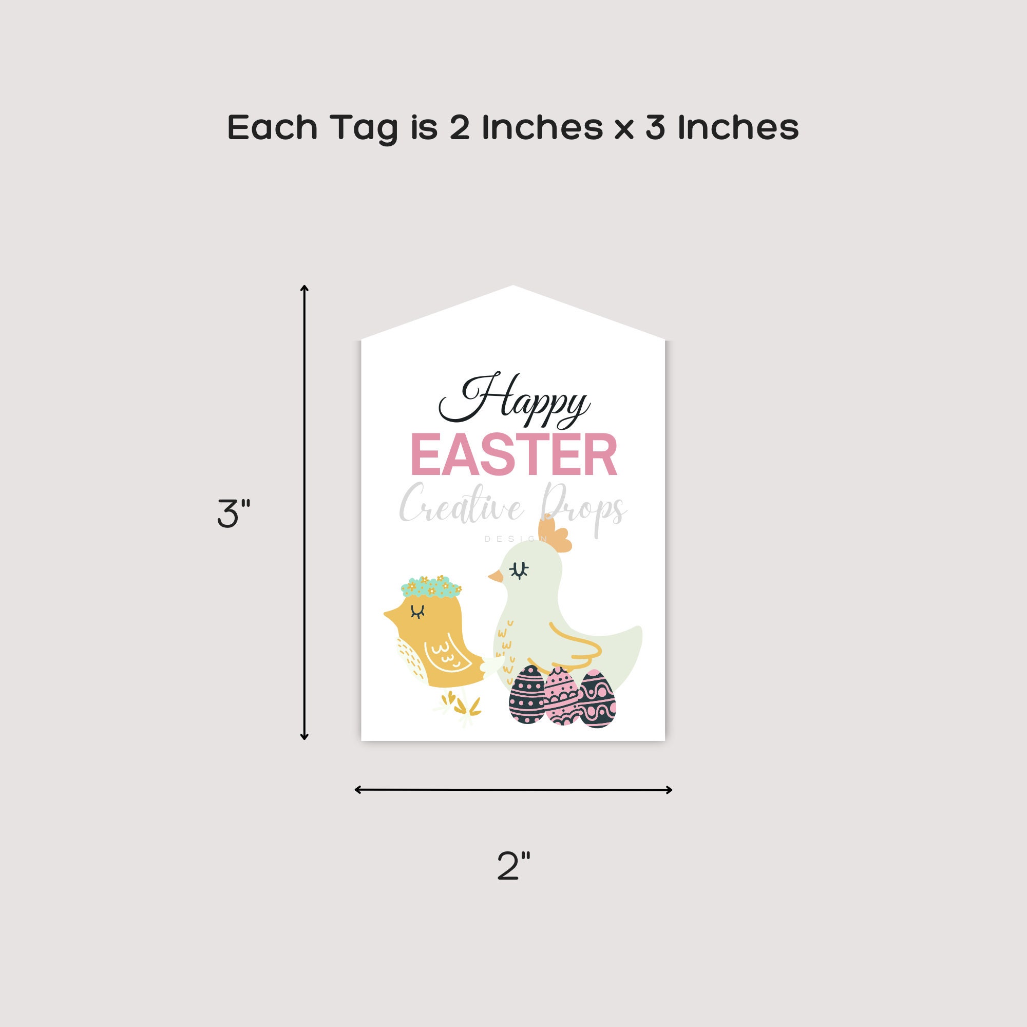 Happy Easter Gift Tags, Chick Easter Tags, Peeps Easter Tags, Easter ...