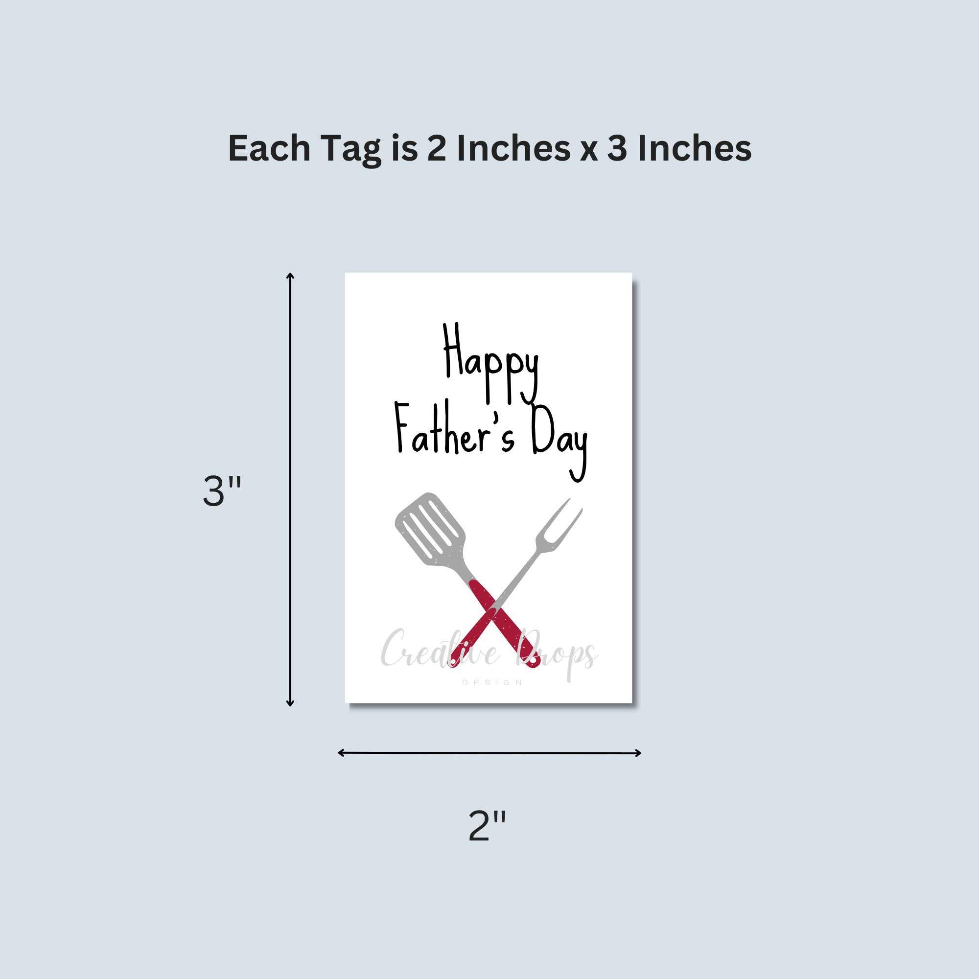 Happy Father's Day Gift Tags, Father's Day Grill Tags, Gift Tags for ...