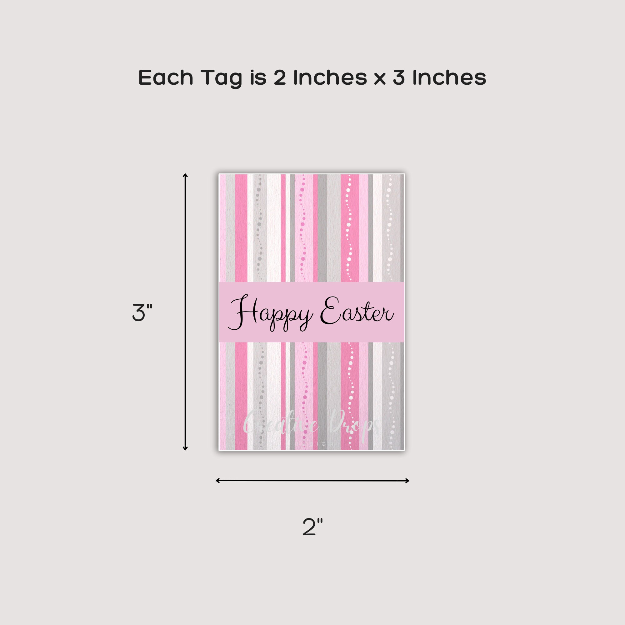 Happy Easter Gift Tags, Easter Basket Gift Tags, Treat Bag Tags ...