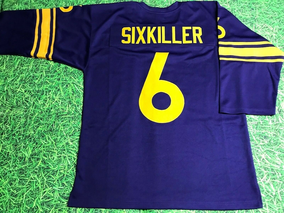 Sixkiller Washington Purple 3/4 Sleeve Custom Jersey Stitched Football ...