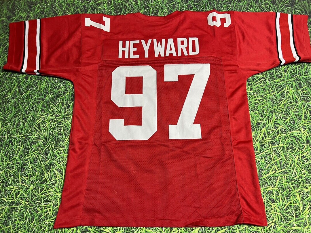Heyward OS College-style Red Custom Jersey Stitched Football New No ...