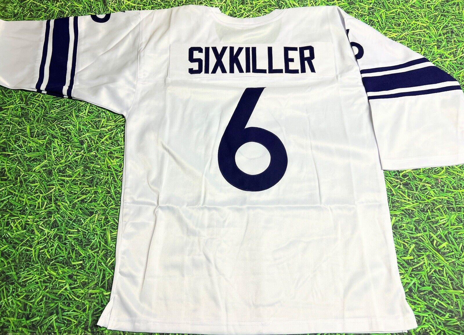 Sixkiller Washington White 3/4 Sleeve Custom Jersey Stitched Football ...