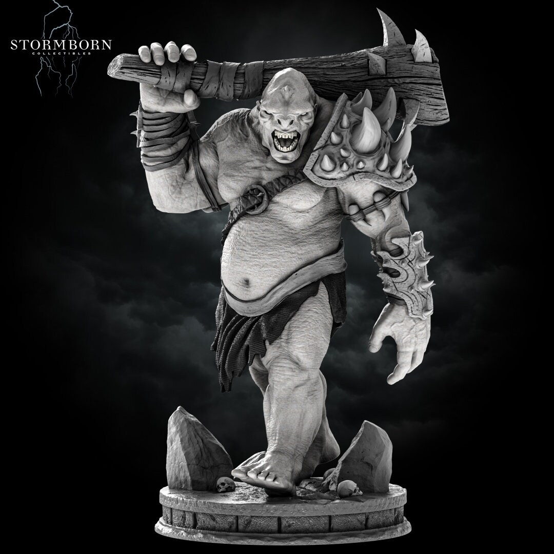 8K Miniature Mountain Troll Stormborn Tabletop 3D Print TTRPG Troll ...