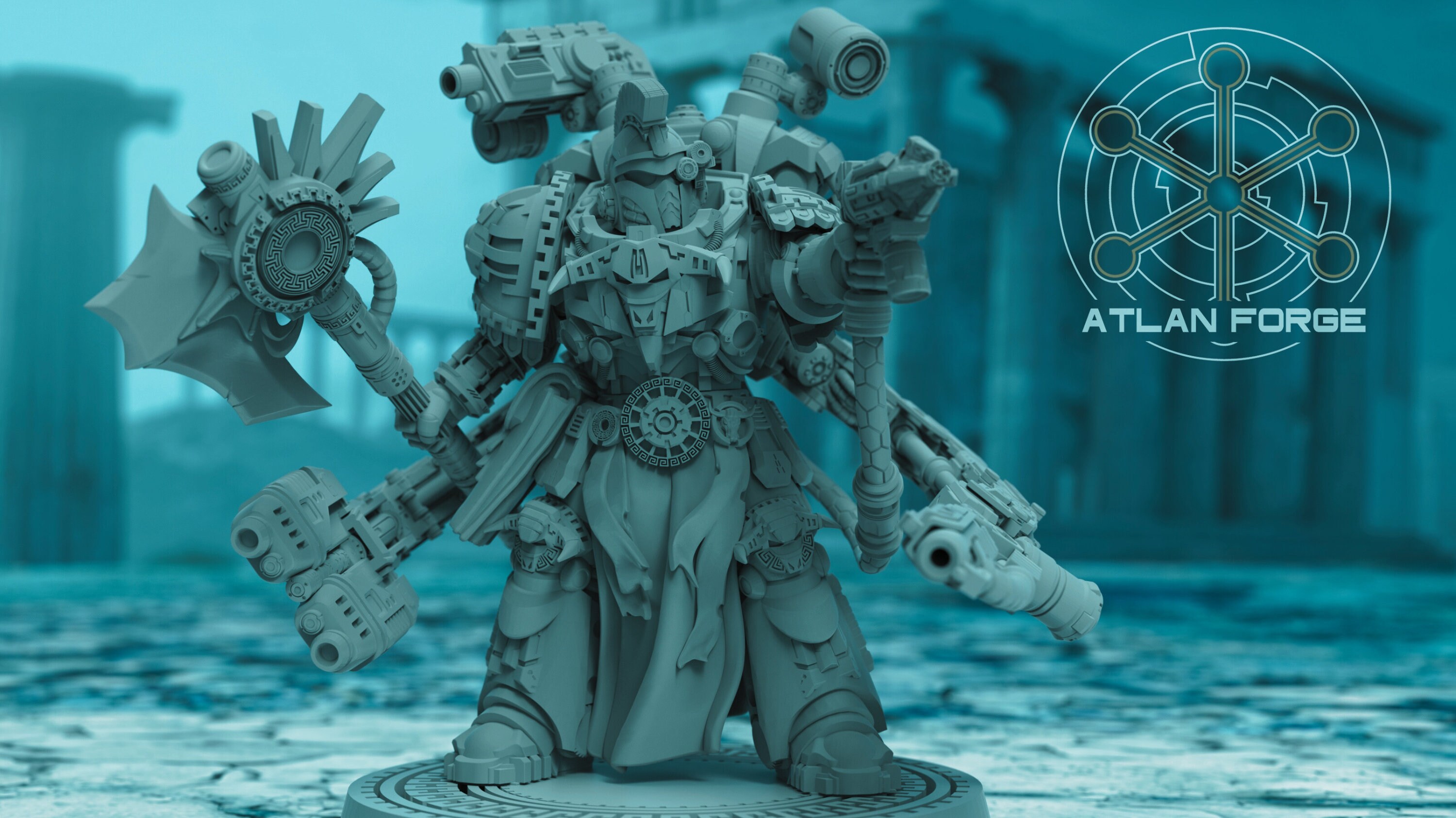 Minoan Archimedae by Atlan Forge Tabletop 3D Print TTRPG 8K Miniature ...