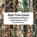 16 Real Tree Camo Patterns, Digital Papers, Seamless Patterns ...