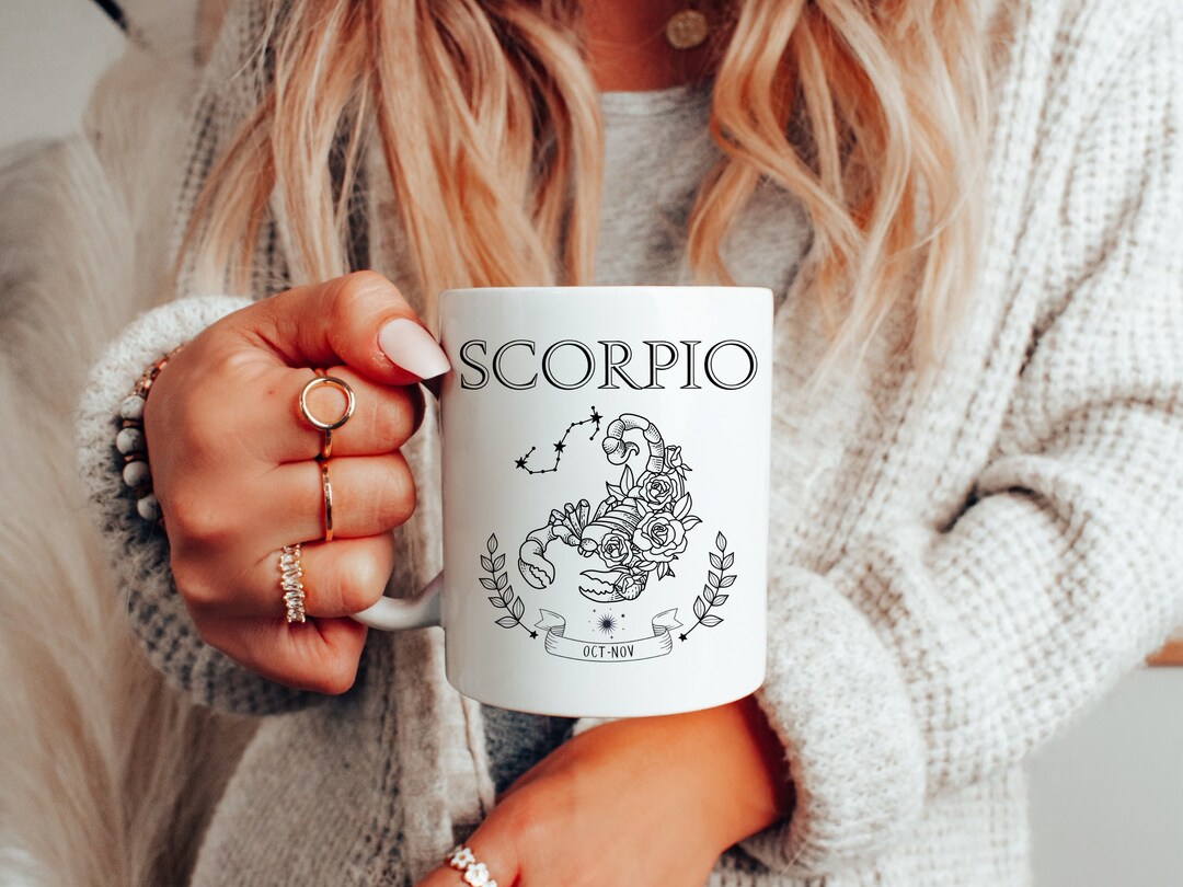 Scorpio Coffee Mug, Scorpio Birthday Gift, Zodiac Birthday Gift, Scorpio Energy Mug, Scorpio ...