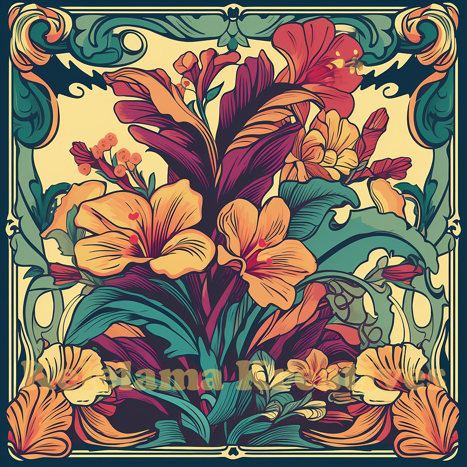 Stunning High Resolution 4000 X 4000, 300 PPI Hawaiian 10-pack, Digital ...