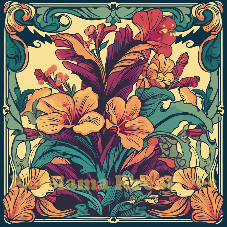 Stunning High Resolution 4000 X 4000, 300 PPI Hawaiian 10-pack, Digital ...