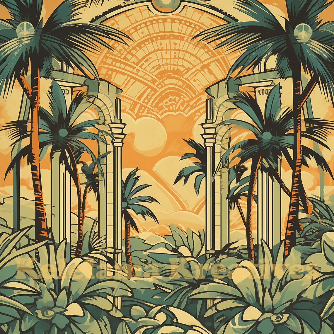 Stunning High Resolution 4000 X 4000, 300 PPI Hawaiian 10-pack, Digital ...